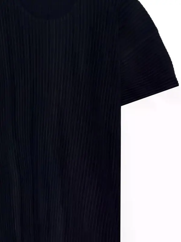 Issey Miyake Pleated T-shirt - Blue