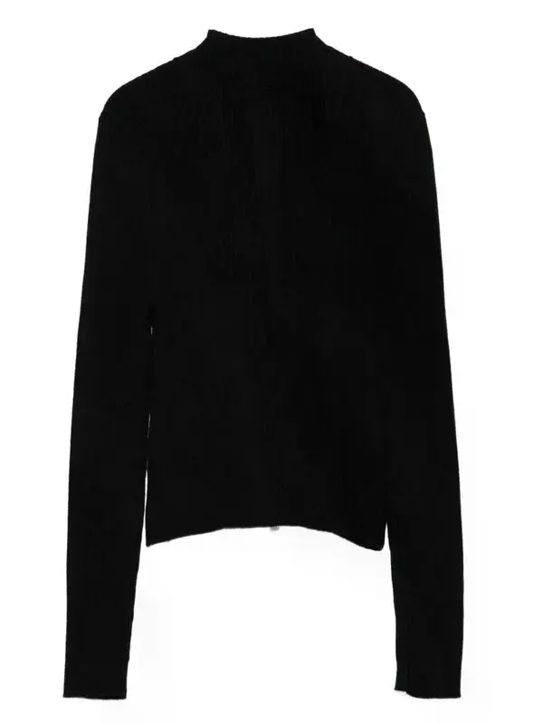 Hugo Zip-up Ribbed Cardigan
