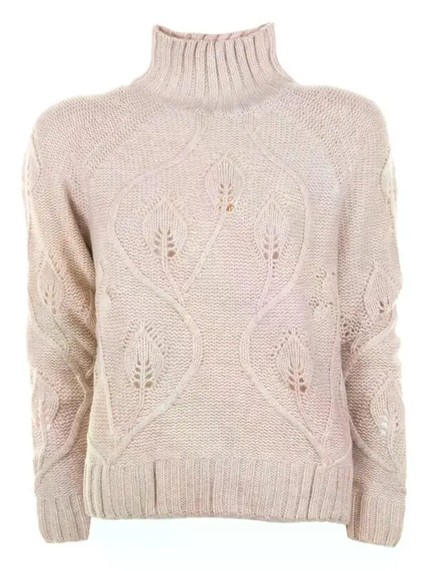 MC2 SAINT BARTH Cable-knit Roll-neck Pullover