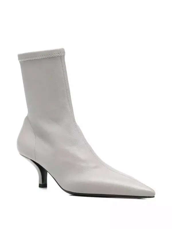 TOTEME Pointed-toe Leather Boots