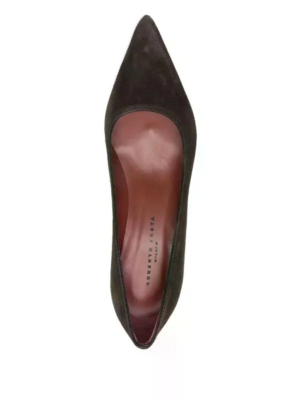Roberto Festa Kate Pointed-toe Suede Pumps - Brown