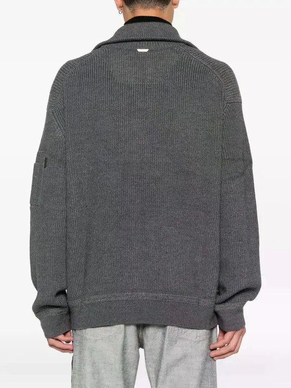 JUUN.J Ribbed Half-zip Sweater