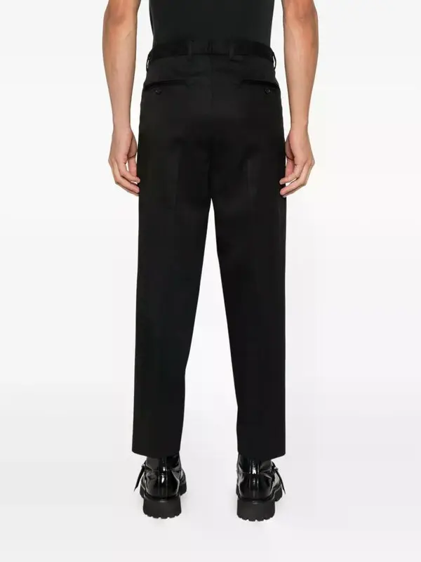 BRIGLIA 1949 Pleated Wool Trousers - Black