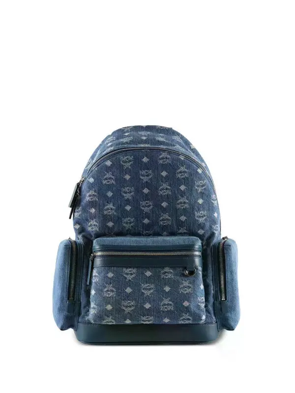 Mcm Stark Denim Backpack