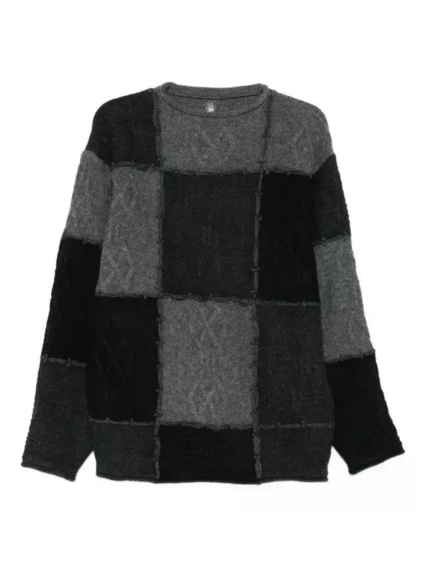 ADER ERROR Patchwork Crew-neck Sweater