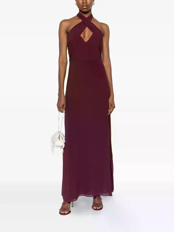 Patrizia Pepe Halterneck Maxi Dress