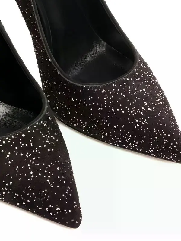 Casadei 100mm Glitter-point Pumps