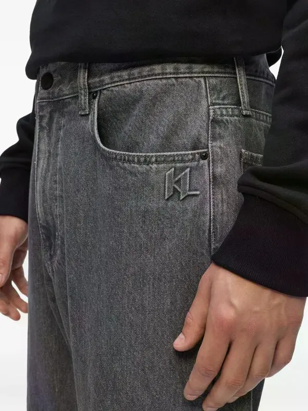Karl Lagerfeld Logo-embossed Jeans