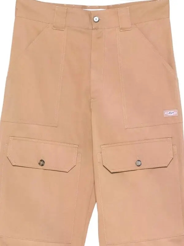 MSGM Cotton Trousers - Neutrals