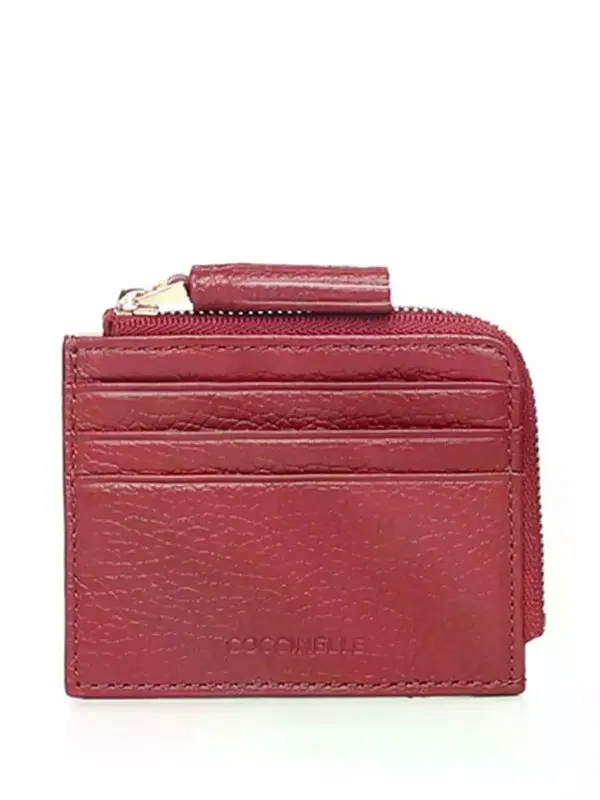 COCCINELLE Zip Cardholder Wallet - Red