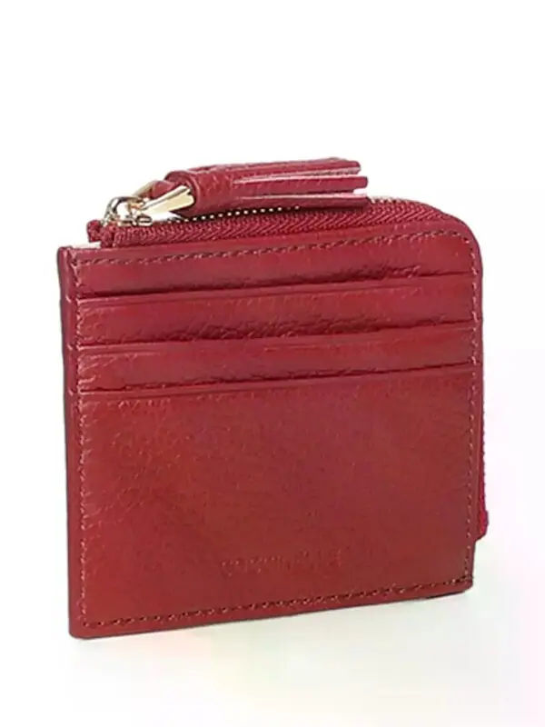 COCCINELLE Zip Cardholder Wallet - Red