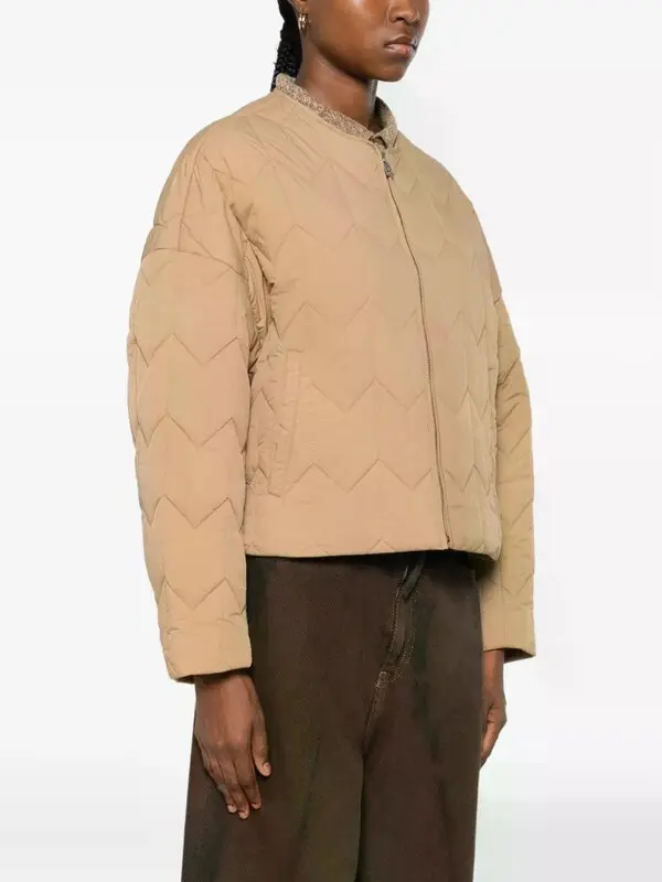 Maison Kitsuné Quilted Zip-up Bomber Jacket