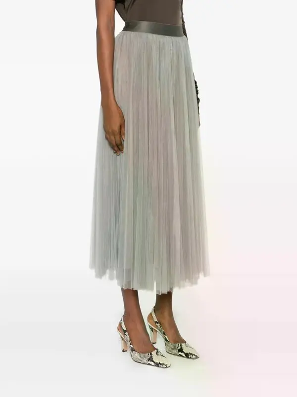 FORTE_FORTE Pleated Midi Skirt