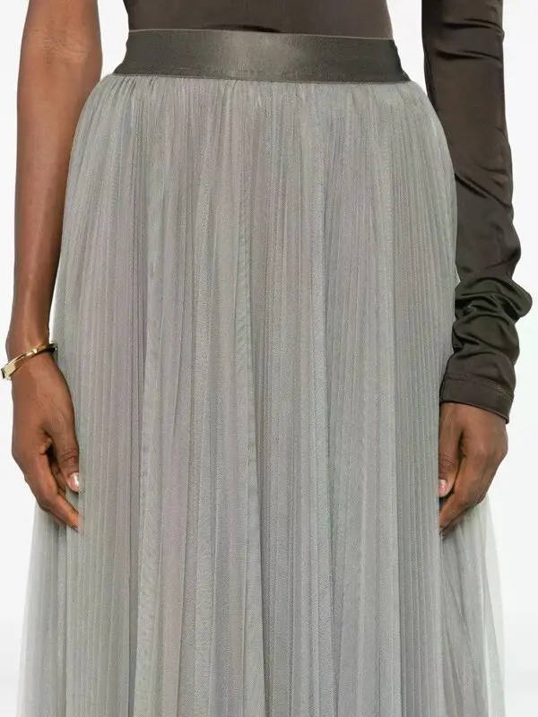 FORTE_FORTE Pleated Midi Skirt
