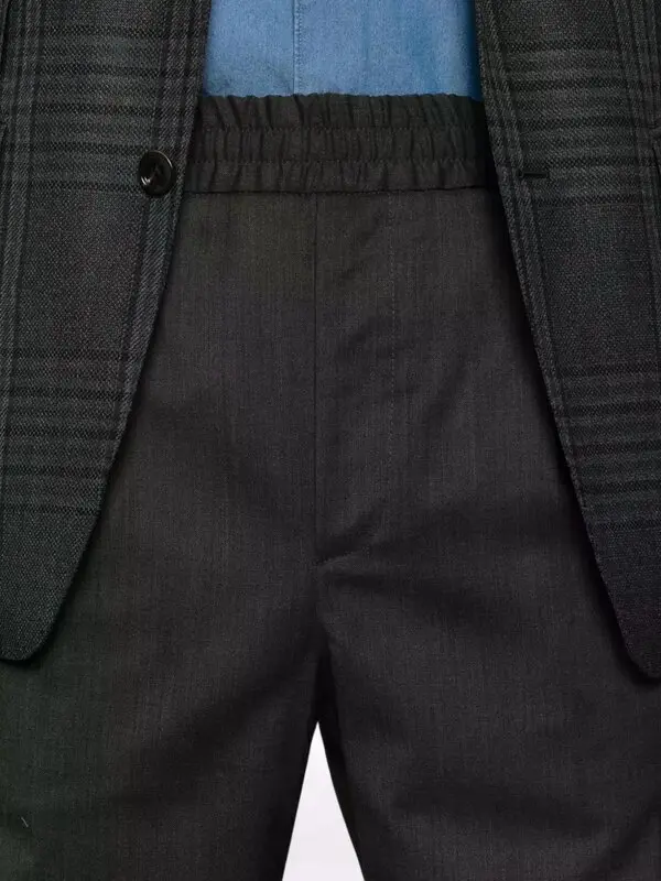 Zegna Elasticated-waist Tapered Trousers