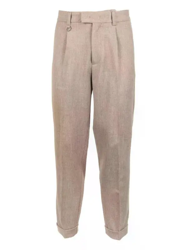 PAOLO PECORA Pleated Cuffed Trousers