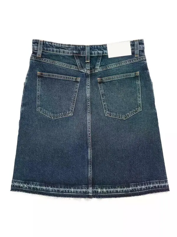 Closed Raw-cut Mini Denim Skirt