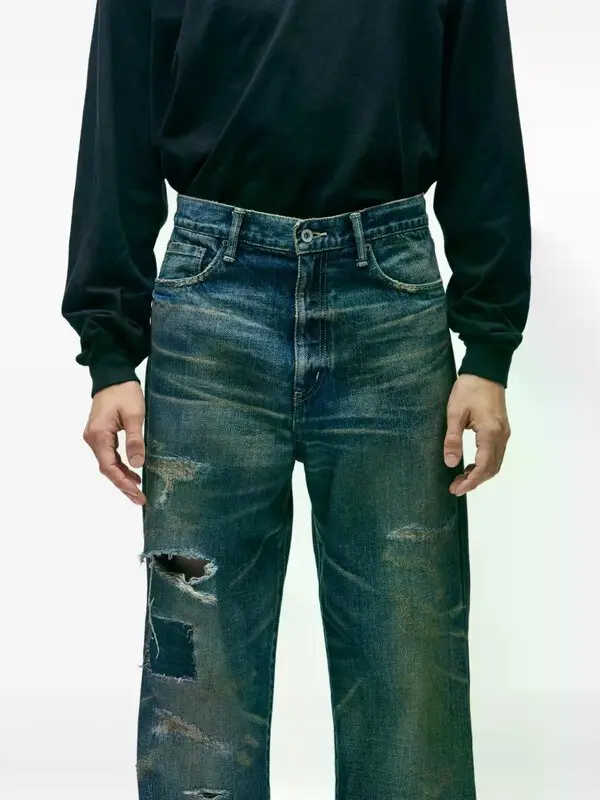 NEIGHBORHOOD Savage Distressed Denim Jeans