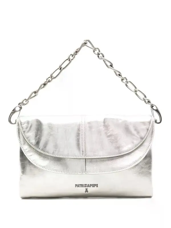 Patrizia Pepe Metallic-effect Shoulder Bag