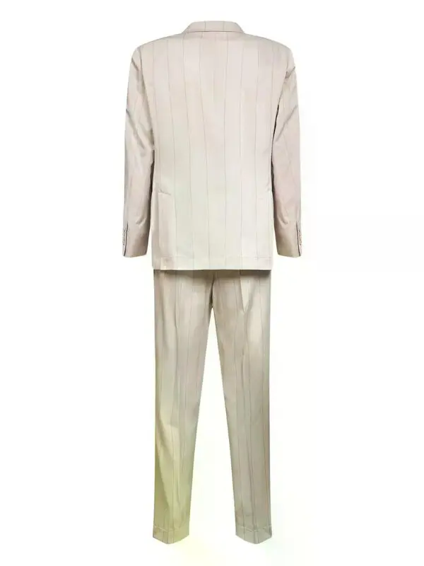 Brunello Cucinelli Peak-lapel Striped Suit