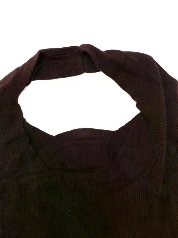 AYA MUSE Sol Ribbed Shoulder Bag - Brown