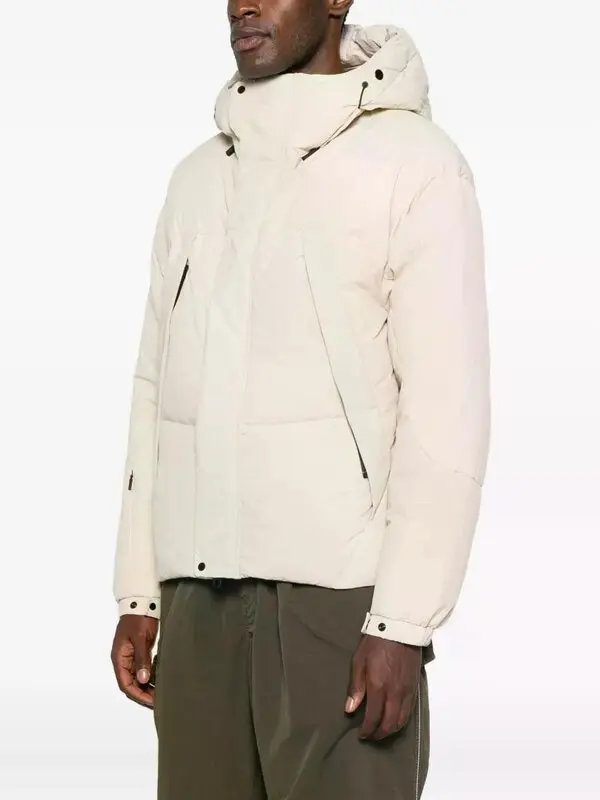 JG1 Padded Hooded Coat - Neutrals