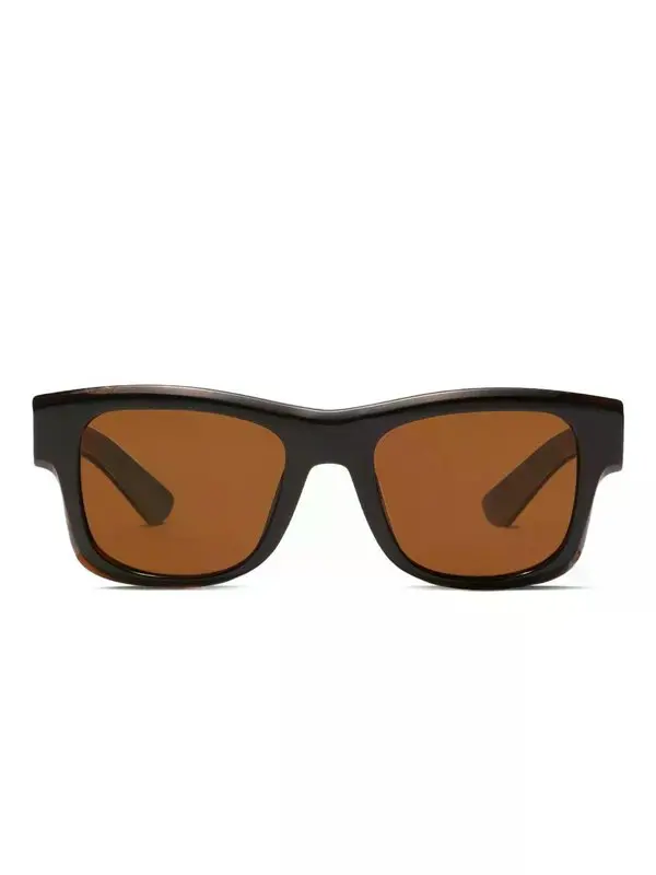 Dolce & Gabbana Lusso Sartoriale Rectangle-frame Sunglasses - Brown