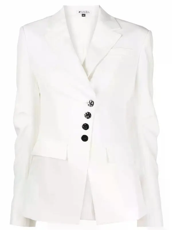 KRIZIA Asymmetric Single-breasted Blazer