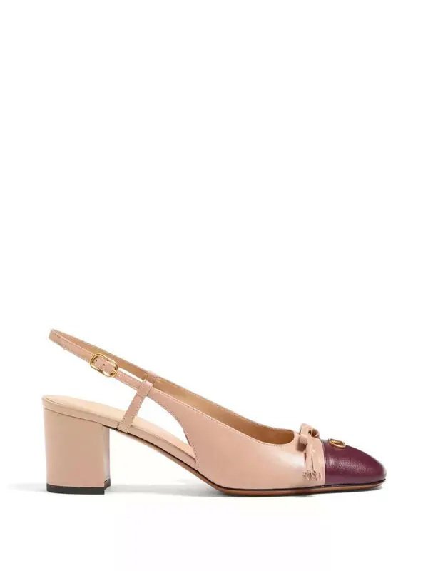 Valentino Garavani Valet Du Roi Kidskin Slingback Pumps - Neutrals