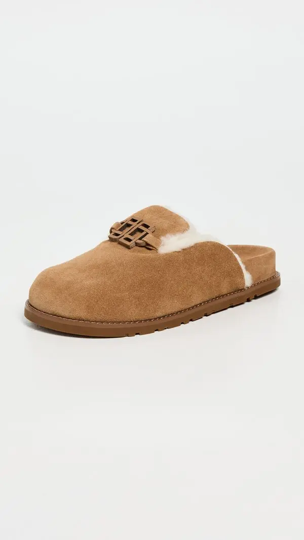 Simkhai Mila Suede Shearling Slippers