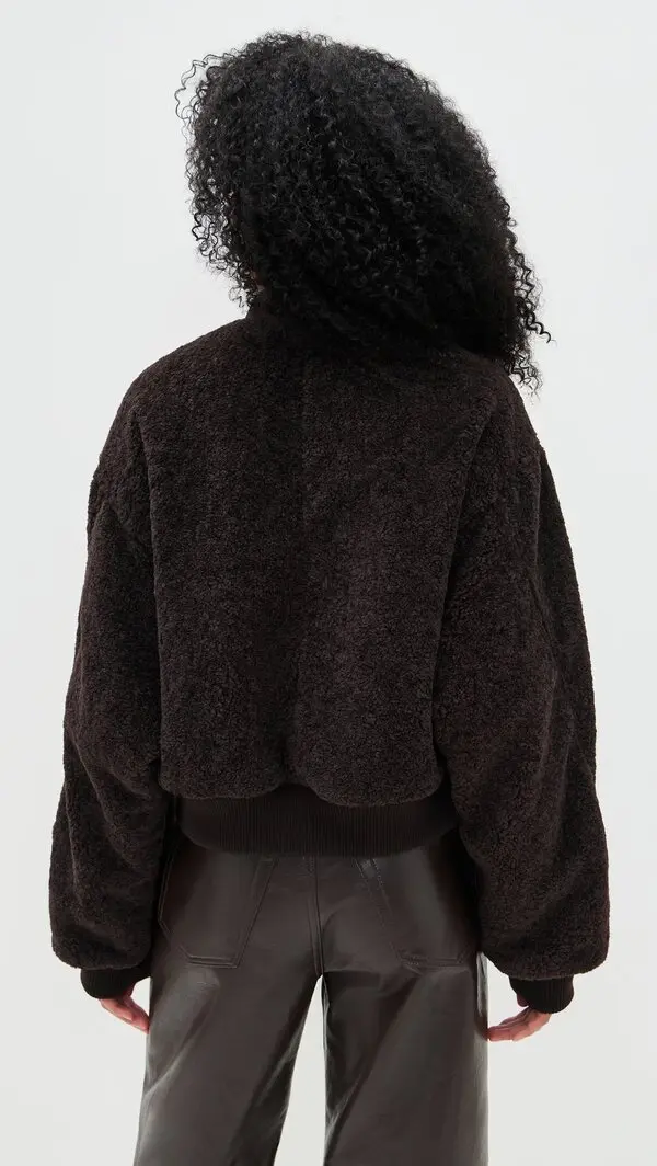 AGOLDE Iona Skye Sherpa Jacket - Chocolate