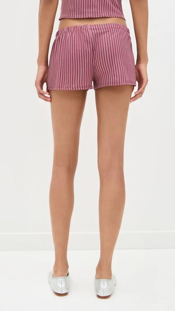BELLA VENICE Striped Jersey Shorts
