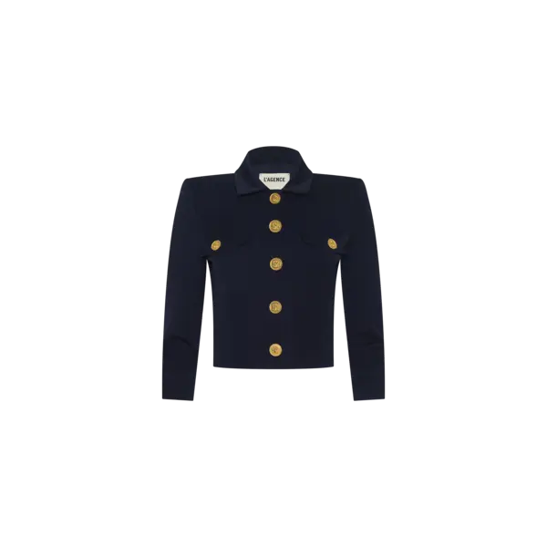 L'Agence Kumi Cropped Jacket - Midnight