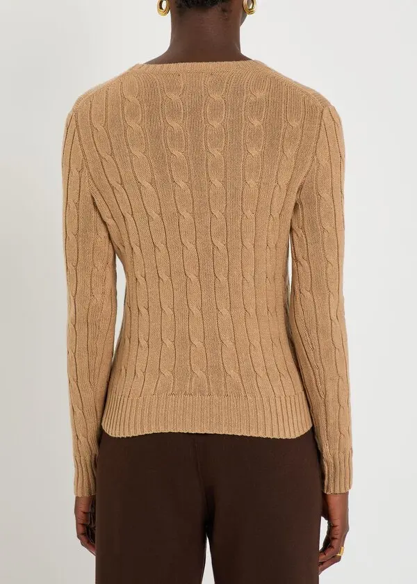 Polo Ralph Lauren Cable-knit Cotton Jumper - Camel