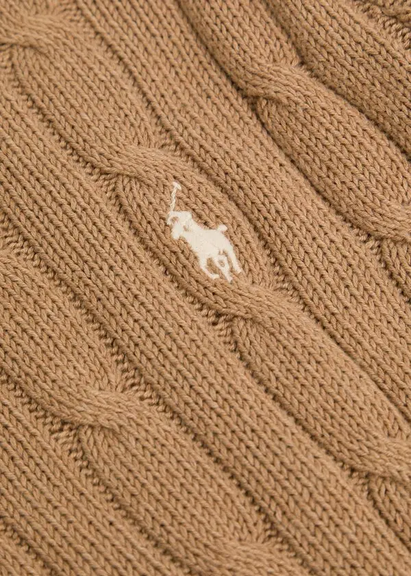 Polo Ralph Lauren Cable-knit Cotton Jumper - Camel
