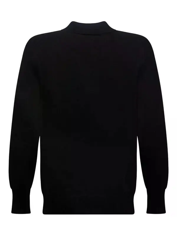 AMARANTO Ribbed Button Sweater