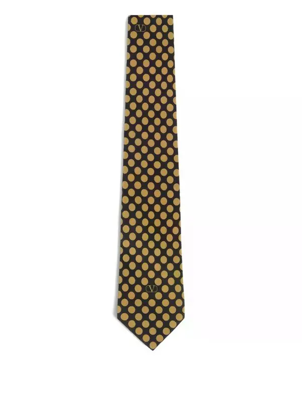 Valentino Garavani Silk Neck Tie - Black
