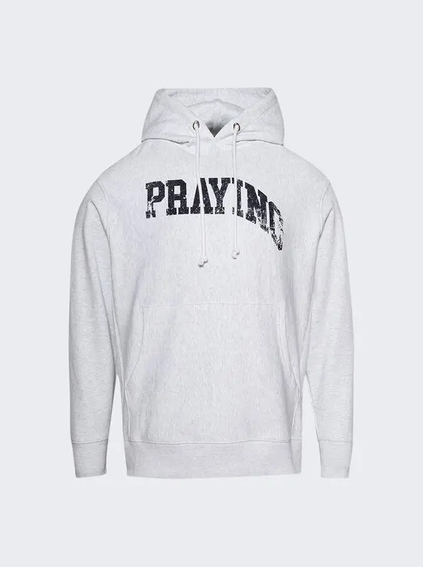 PRAYING Logo College Hoodie - Tan
