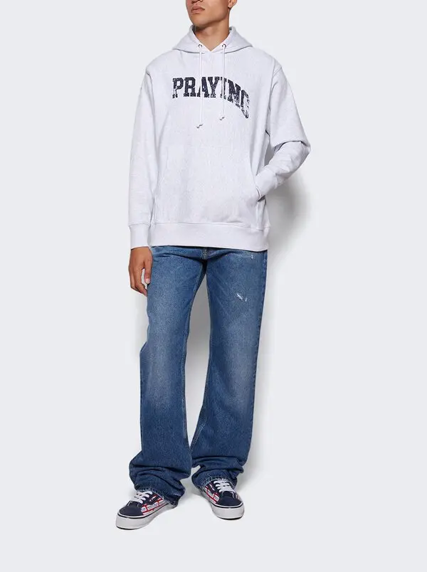 PRAYING Logo College Hoodie - Tan