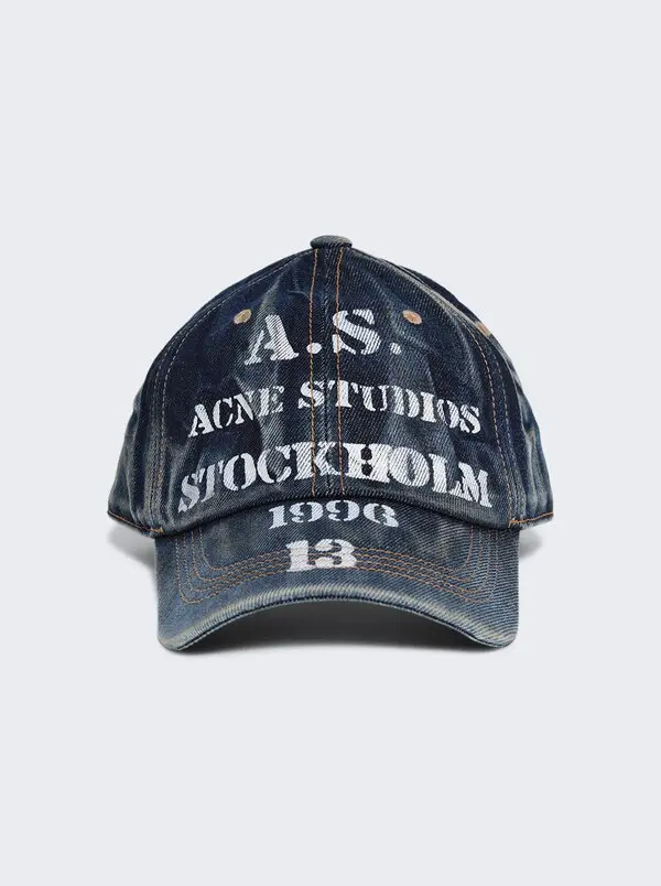 Acne Studios Logo Cap - Blue