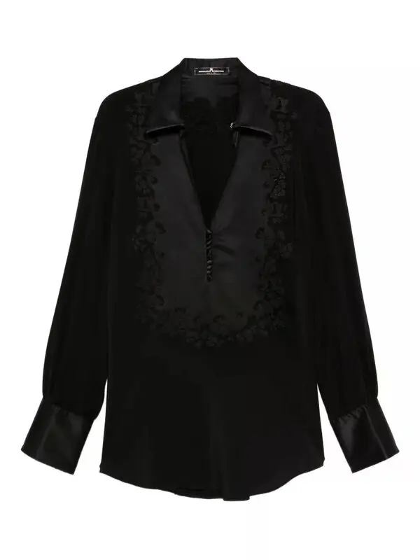 Ermanno Scervino Floral-embroidered Shirt