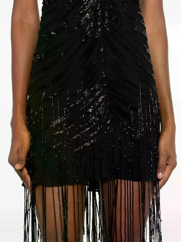 Amen Fringed Halterneck Dress