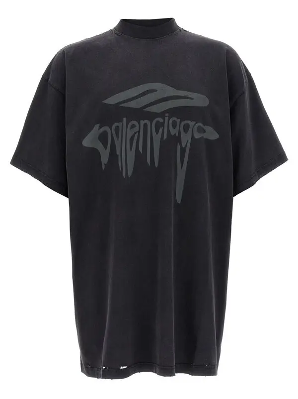 Balenciaga 3b Liquefied T-shirt - Black