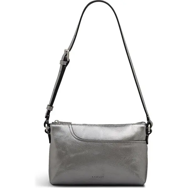 RADLEY Pockets Metallic Mini Zip-top Shoulder Bag - Silver