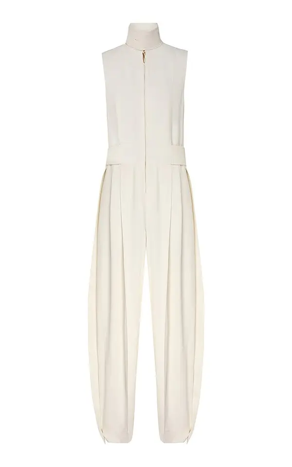 Zimmermann Luna Relaxed Twill Jumpsuit - White