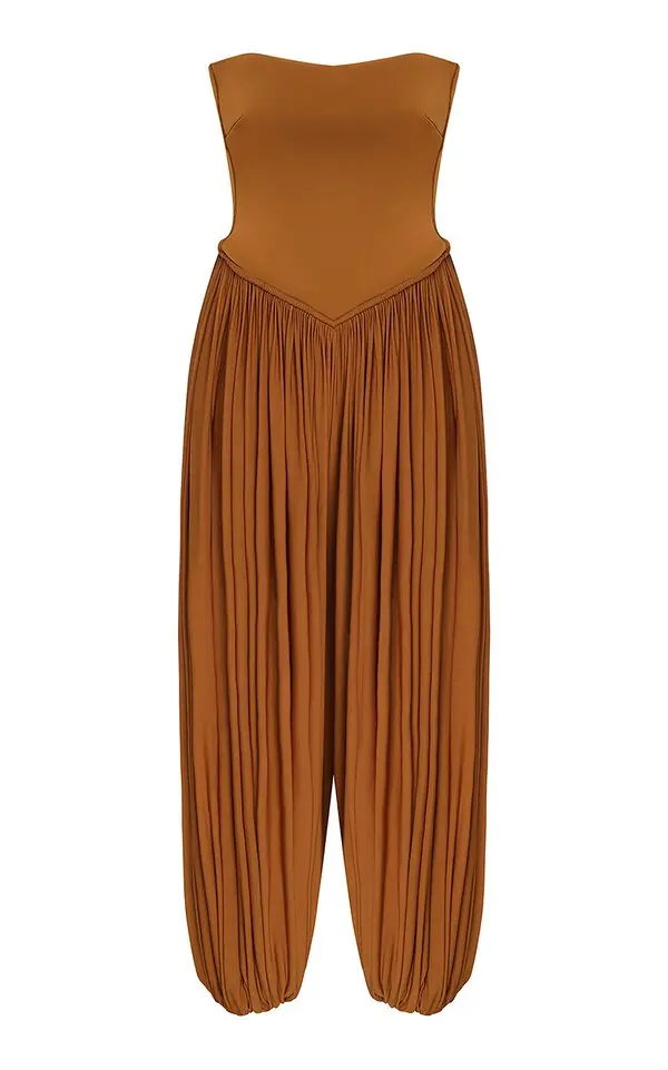 Zimmermann Luna Jersey Jumpsuit - Orange