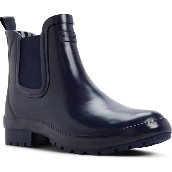 Sperry Drizzle Waterproof Chelsea Rain Boot - Navy
