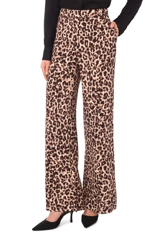 Ted Baker London Leopard Print Bootcut Trousers