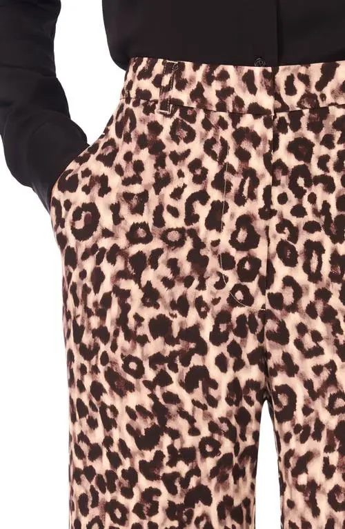 Ted Baker London Leopard Print Bootcut Trousers