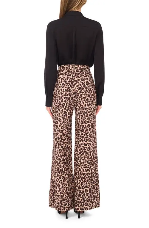 Ted Baker London Leopard Print Bootcut Trousers